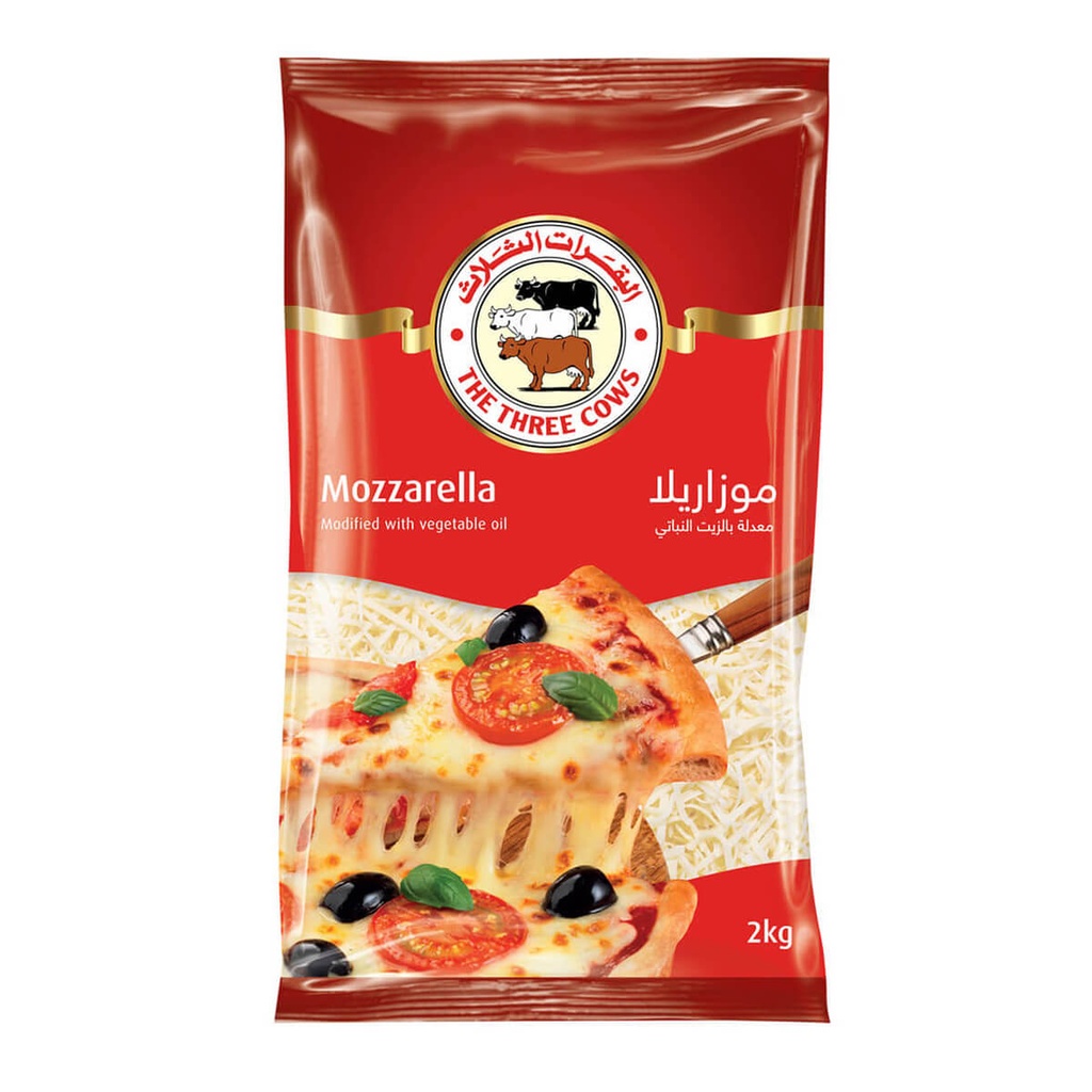 3Cow Mozzarella Cheese, Shredded - 6x2kg | Addtocart.ae For Business | By GGFT, Dubai - B2B ...